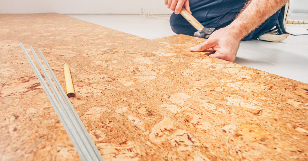 Installation of Cork Flooring with Pros and Cons at Home